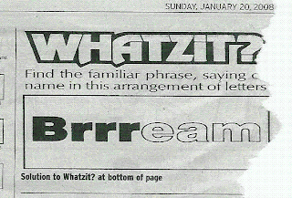 Coffee Break: Whatzit?